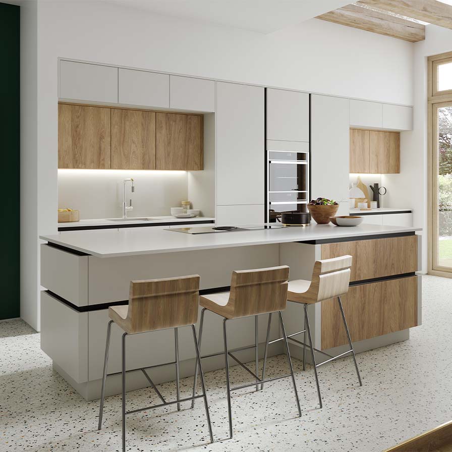 Scandi Handleless Kitchen | Masterclass Kitchens
